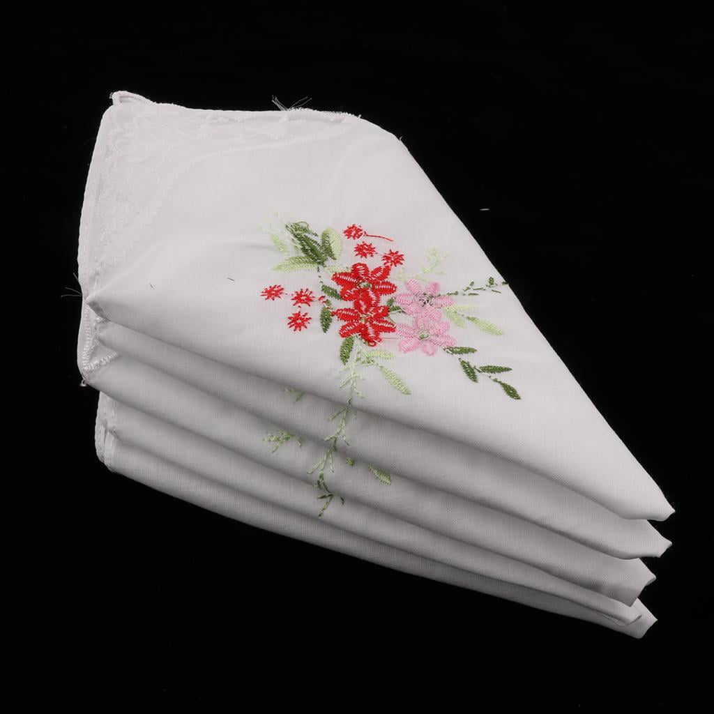 Click here for Letairis 1/2/3/5 5pcs Womens White Flower Embroide... prices