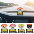 Solar Powered Car Vent Accessory, Cute Sushi Shaped Dashboard ...