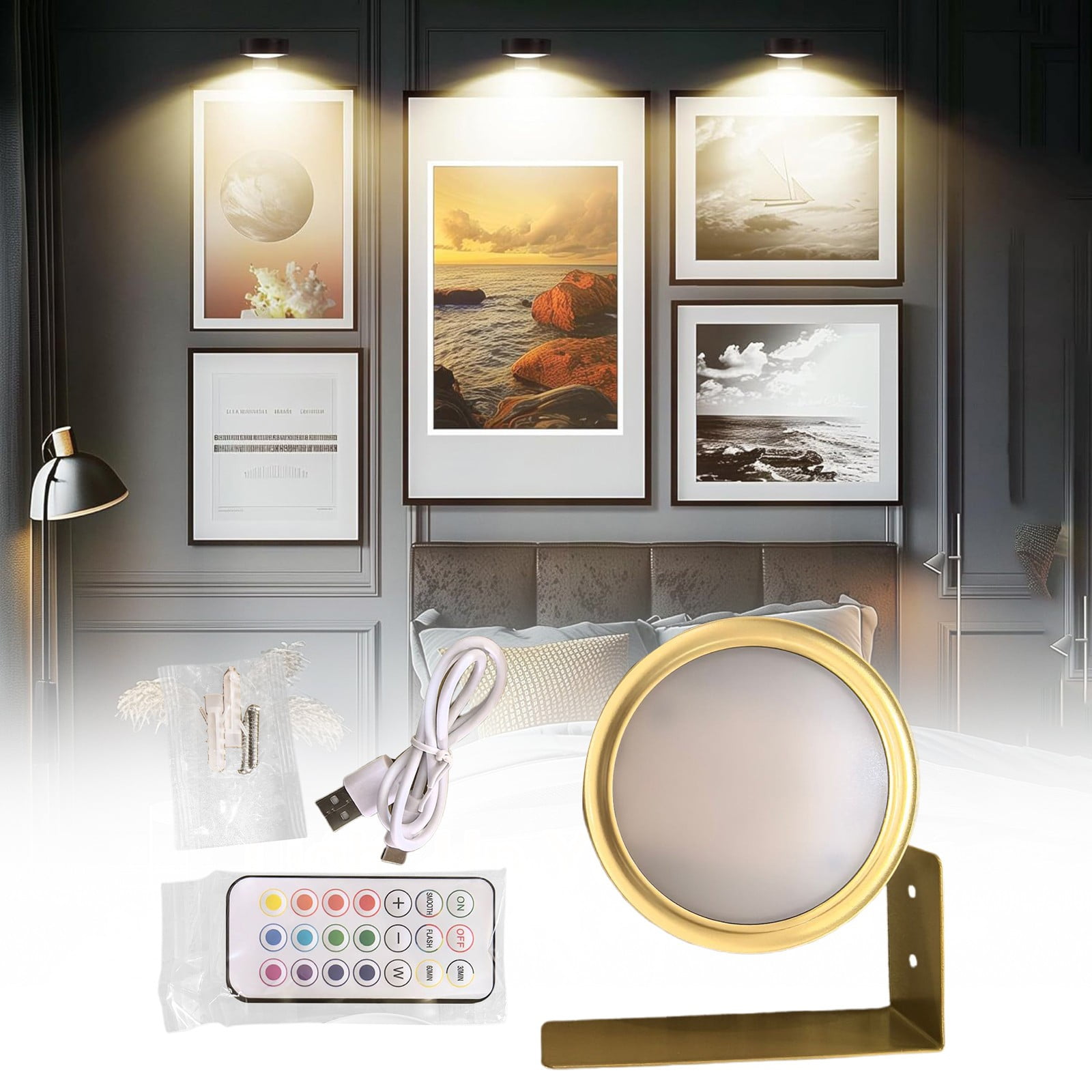 Click here for Clearance Sales! Domfun Pack Of 1 Picture Lights F... prices