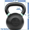 Yes4All Heavy Weight Cast Iron Grip 24kg / 53lb Powder Coated Kettlebell - Walmart.com