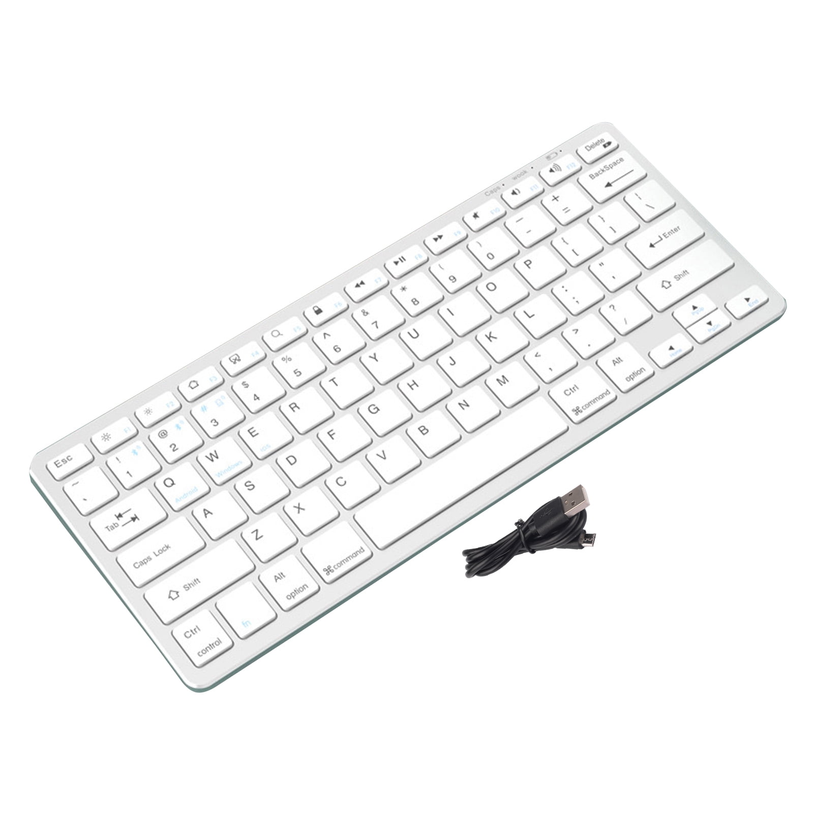 Lomubue Computer Keyboard Wireless/Bluetooth-compatible Dual Modes ...