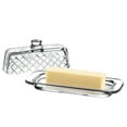 Royalty Art Glass Butter Dish with Lid, Single Stick Container, Rustic ...