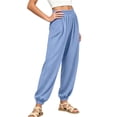 BADHUB Boys Girls Breathable Ice Silk Pants Elastic Waist Casual Loose ...