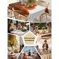 Burnt Orange Tablecloth Rectangle Table Cloth 60x102, Waterproof ...