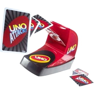 Mattel Games Uno Attack Mega Hit Card Matching Game with Random-Action Machine with Lights ...