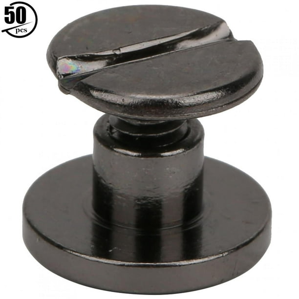 Stud Screw,50 Sets 6.5mm Brass Stud Screw Nail Rivets Leather Craft ...
