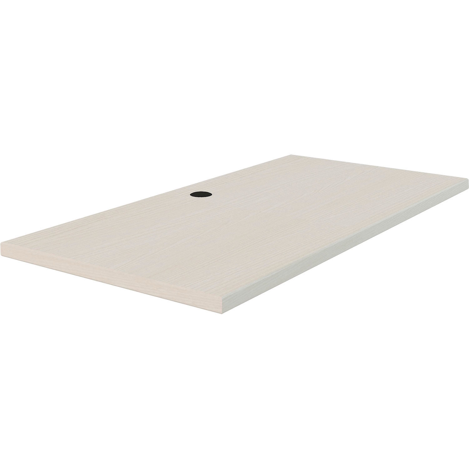 Interion Modular Partition Desktop, 48"W x 24"D, White Ash - Walmart.com