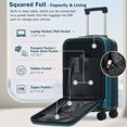 Euroco Luggage Sets 3 Piece,Front Opening Hardside Carry on Luggage ...