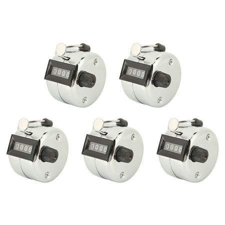 5 Pcs Clicker Counter 4 Digit Metal Case Accurate Hand Counters ...
