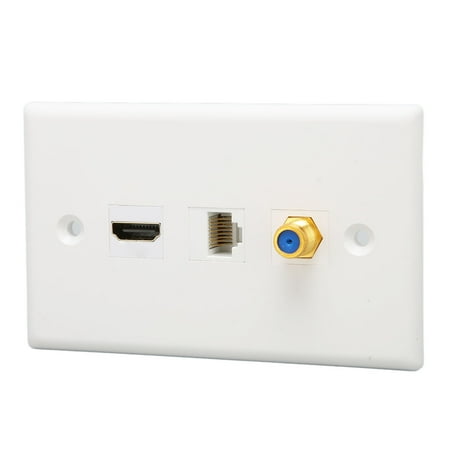 3 Port Wall Plate, Plug And Play Easy Installation TV F Head HD ...