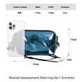 Agiufgs Geometric Design Water-Repellent Pouch, 6.7x2.76x4.33 in, Keep ...