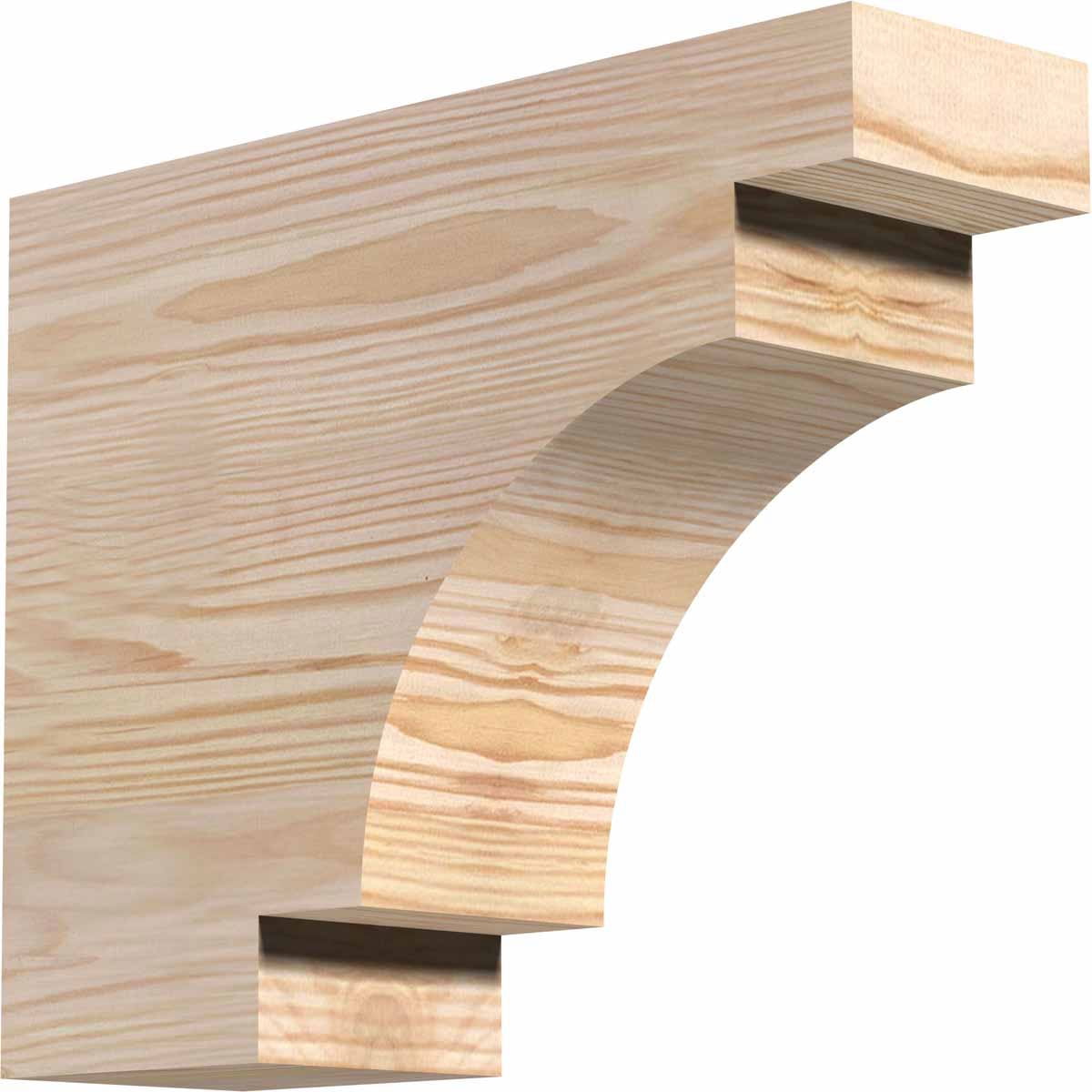 3 1/2"W x 10"H x 12"L Mediterranean Smooth Rafter Tail, Douglas Fir ...