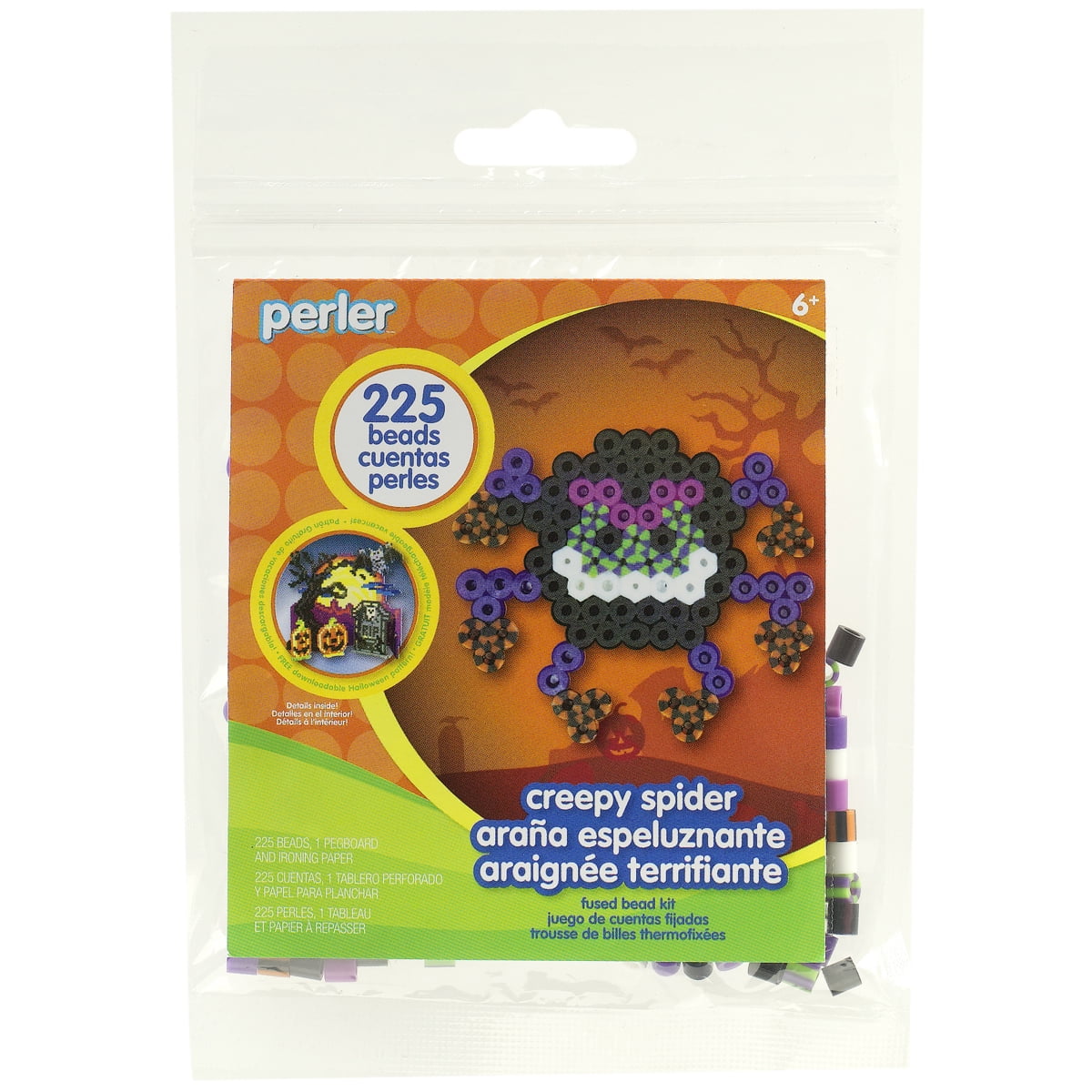 Perler Fun Fusion Fuse Bead Activity Kit-Creepy Spider - Walmart.com