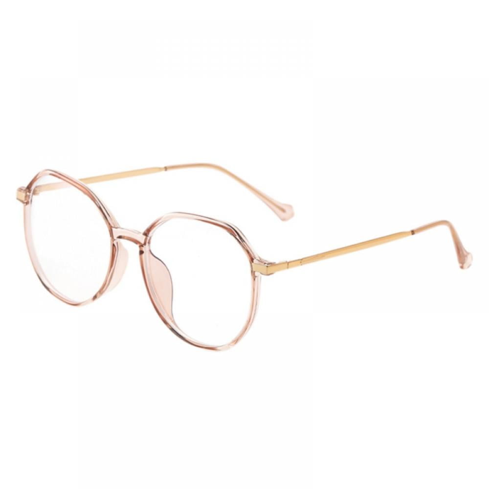 Xmarks Retro Round Metal Frame Clear Lens Glasses Non-Prescription ...