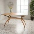 Noble House Banbury Mid Century Modern Wood 5 Piece Dining Set Natural Oak Dark Grey