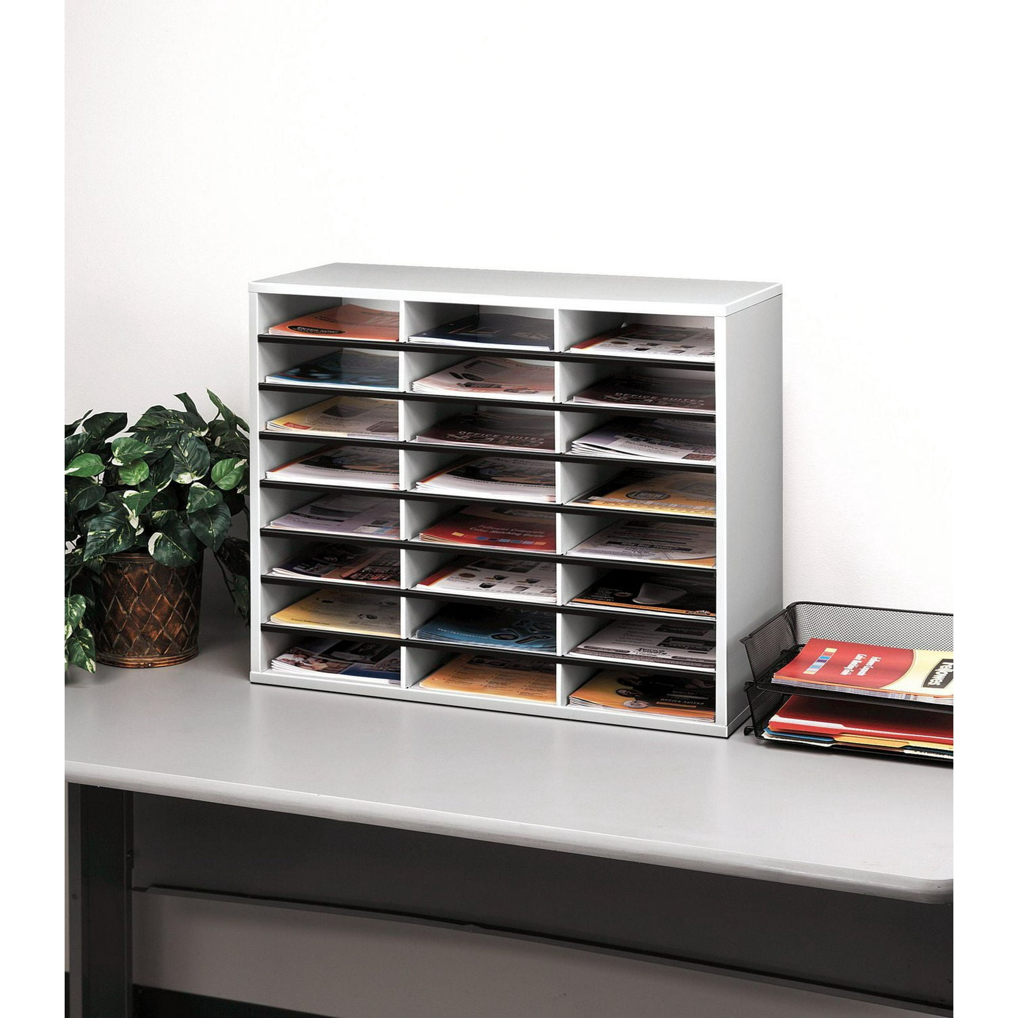 Click here for Fellowes Literature Organizer - 24 Compartment  Le... prices