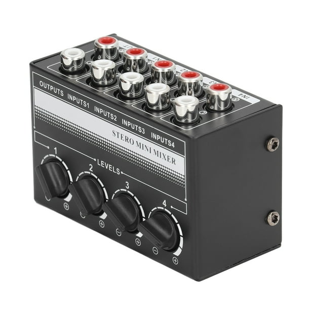 Mini Sound Mixer,CX400 Mini Passive Stereo Channel Mixer Channel ...