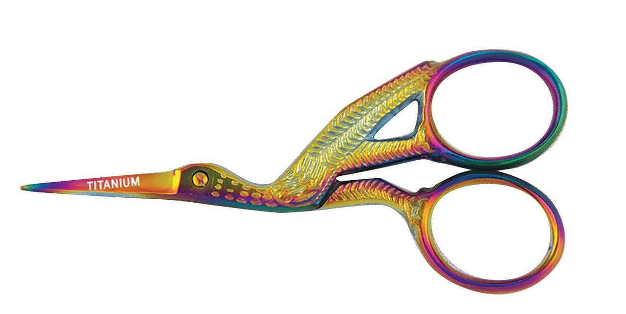 Body Toolz - 3-1/2" Titanium Stork Scissor Sharp Pointed Scissor that ...