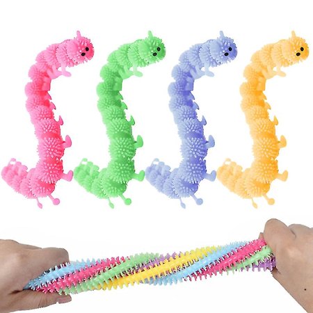 Worm Noodle Stretch String Tpr Rope Anti Stress Toys Cl.(GREEN ...