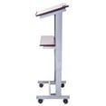 Luxor Mobile Height Adjustable Lectern - Gray - Walmart.com