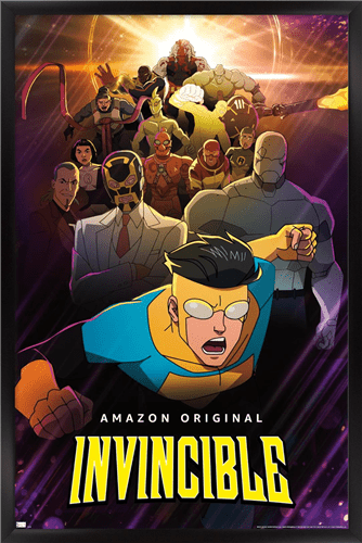 Invincible - Purple One Sheet Wall Poster, 22.375" x 34" Framed ...