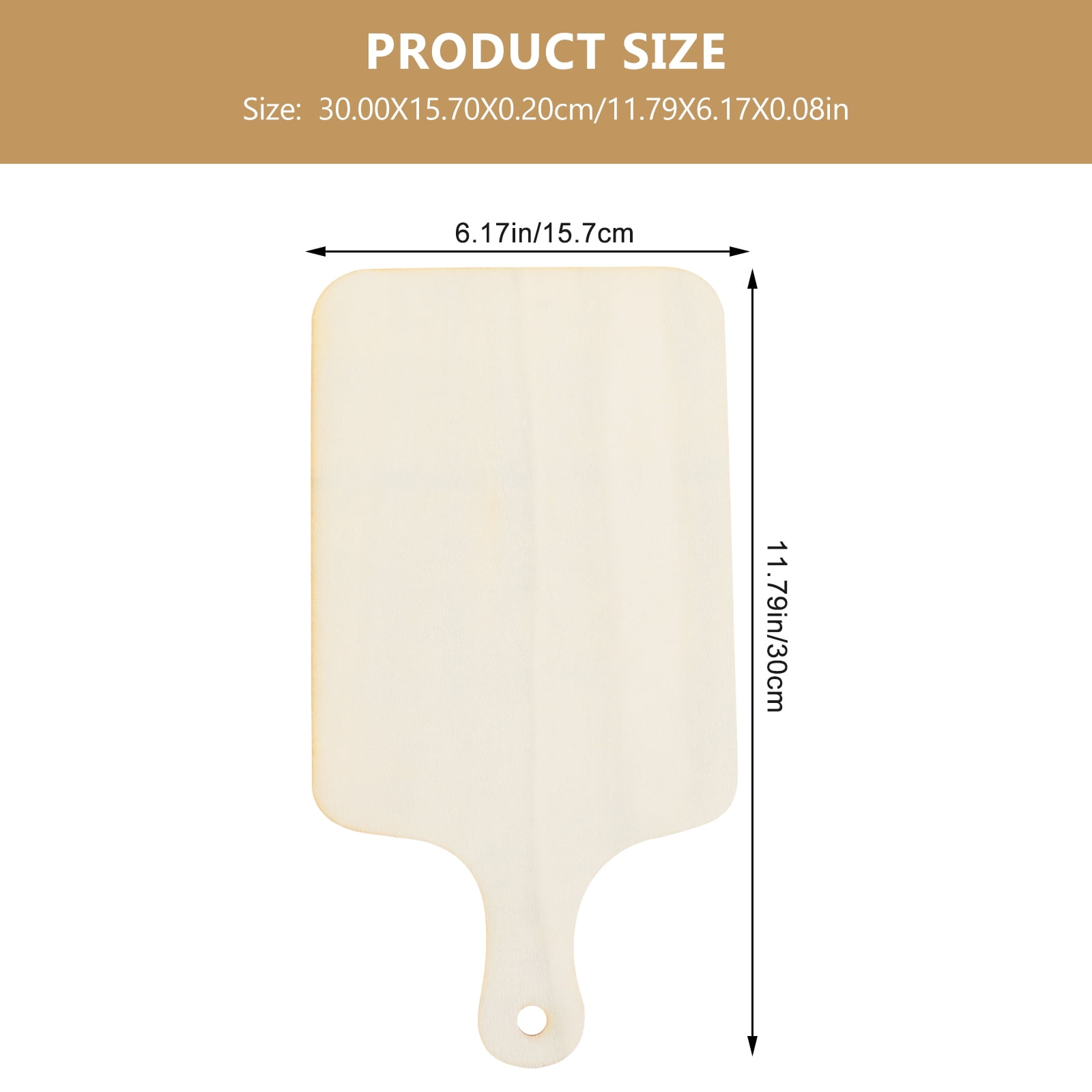 Etereauty 2pcs Wooden Mini Cutting Board Blank Chopping Board with ...