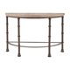 Weston Home Raine Half Circle Industrial Console Table, Antique finish ...