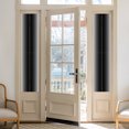 Art Black Window Privacy Film, Deep Black Gray Ombre Vintage Farmhouse ...