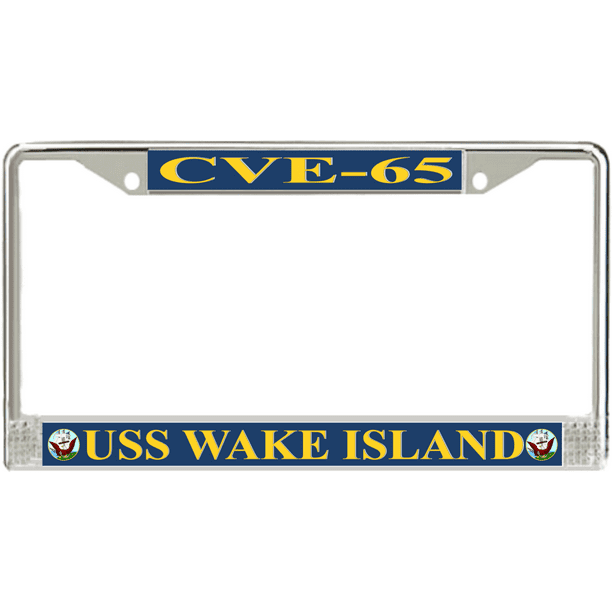 USS Wake Island CVE-65 License Plate Frame - Walmart.com - Walmart.com