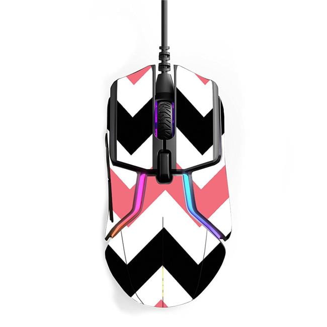 MightySkins SSRL600-Black Pink Chevron Skin for SteelSeries Rival 600 ...