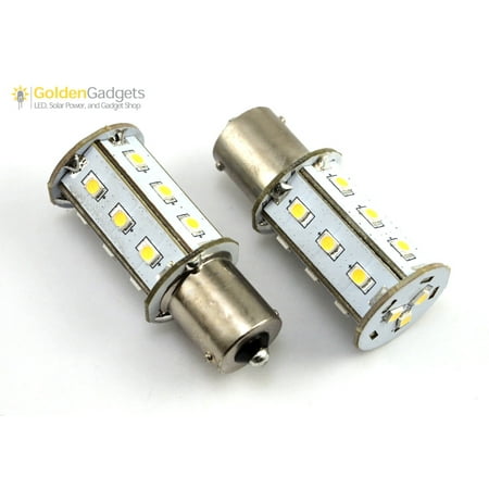 2 Pack - BA15S 1141 1156 RV LED Bulb Replacement - 18 LED - White - 300 ...