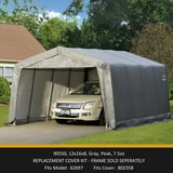 Garage-In-a-Box Replacement Cover Kit 12 x 16 x 8 7oz Gray (Frame not ...