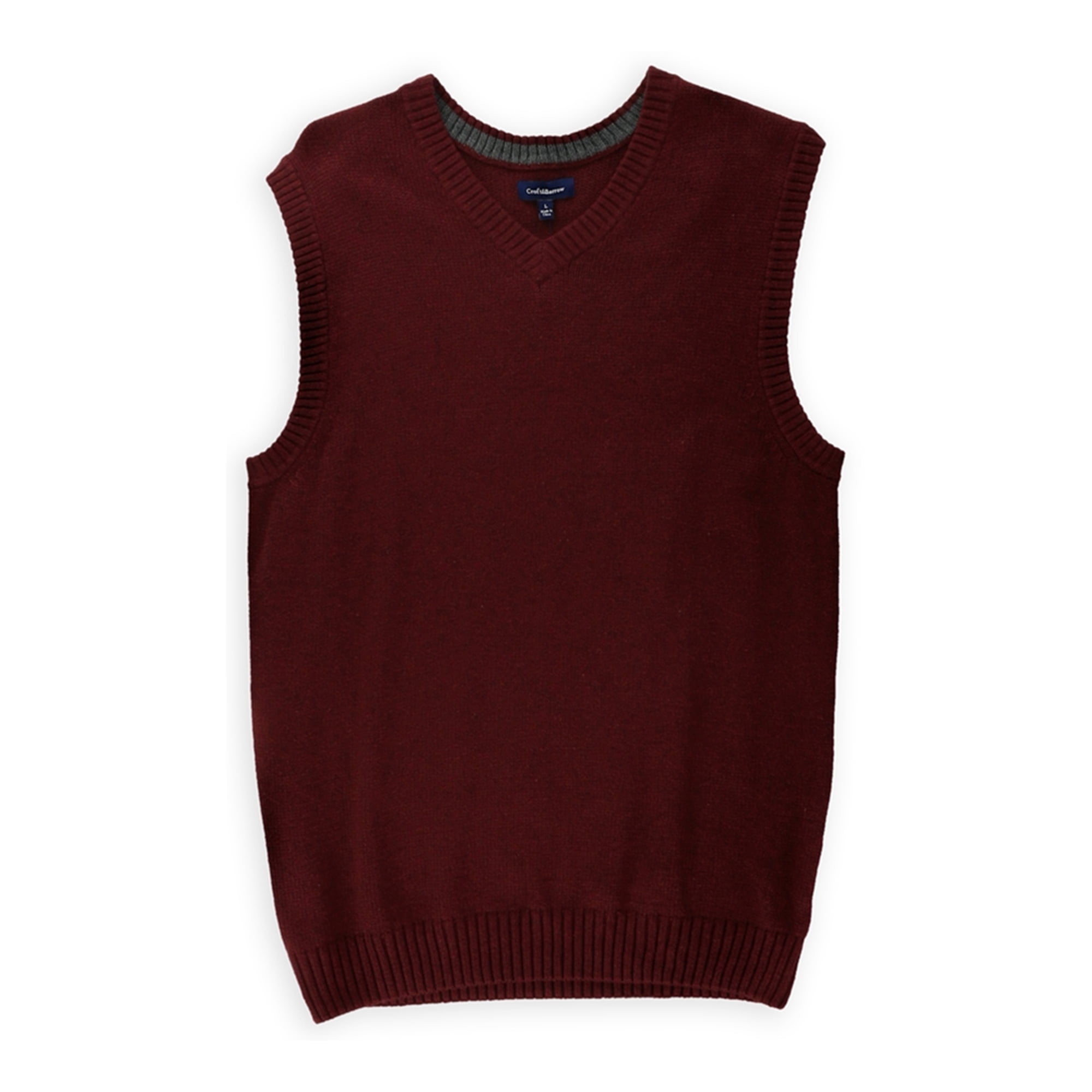 Croft&Barrow - Chaleco cl?sico para hombre, color rojo, mediano Croft&Barrow Chaleco | Walmart ...