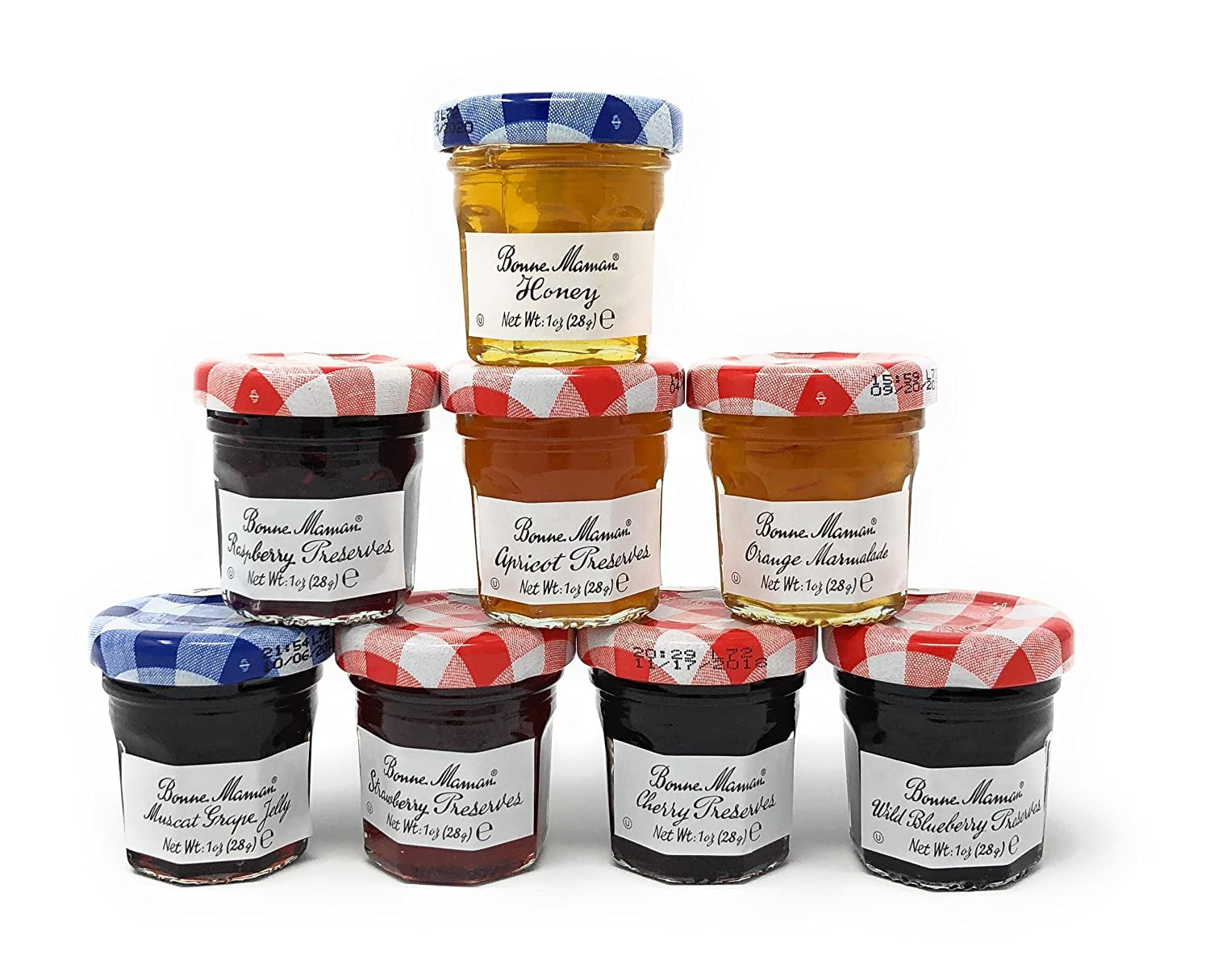Bonne Maman Assorted Preserves - Strawberry, Apricot, Raspberry, Orange ...