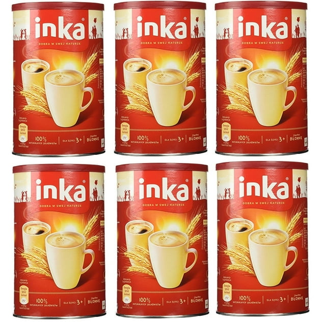 INKA Roasted Grain Coffee Kawa Zbozowa Pack of 6 - 200 Gram Cans ...