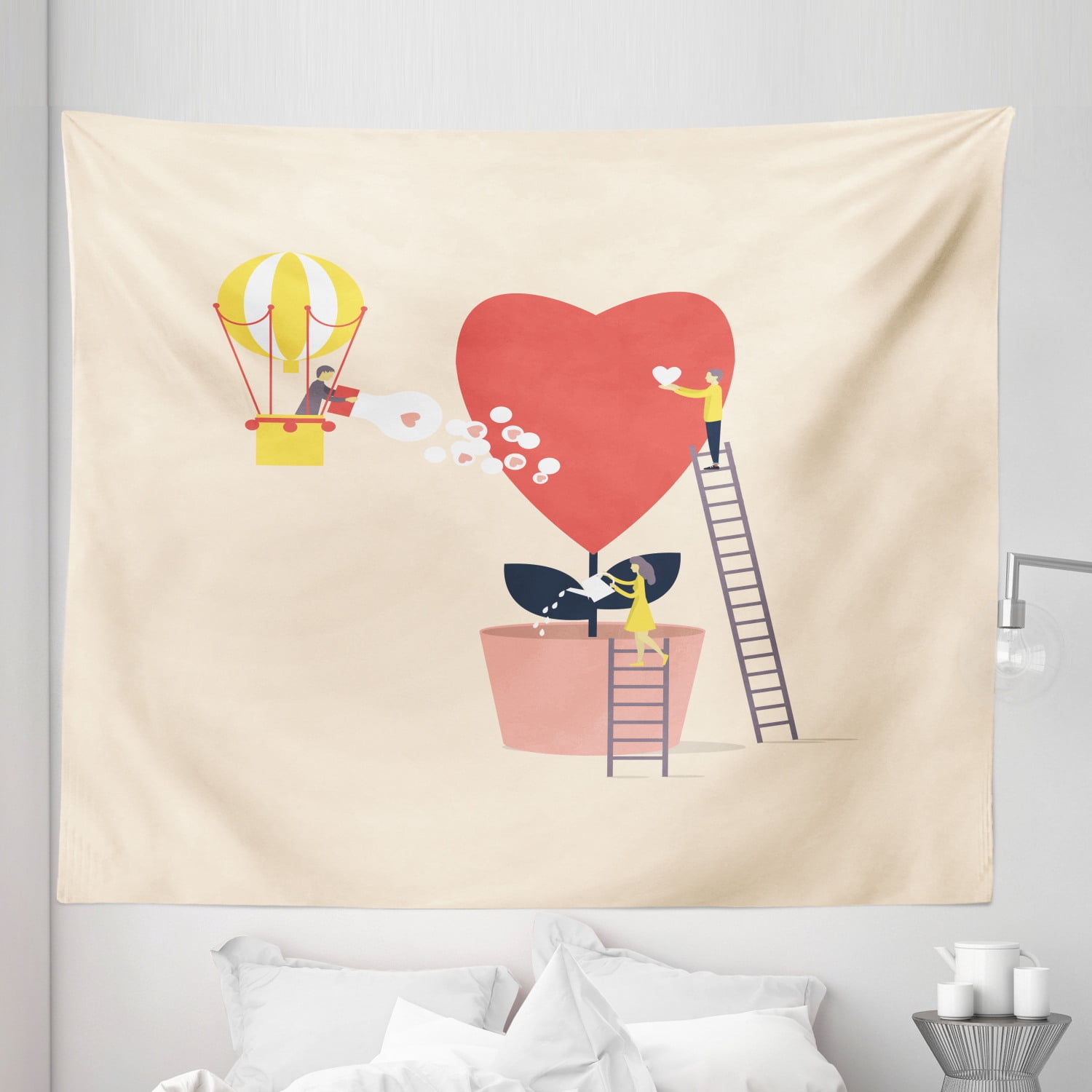 Love Tapestry, Pastel Composition of Building a Family Together Heart ...
