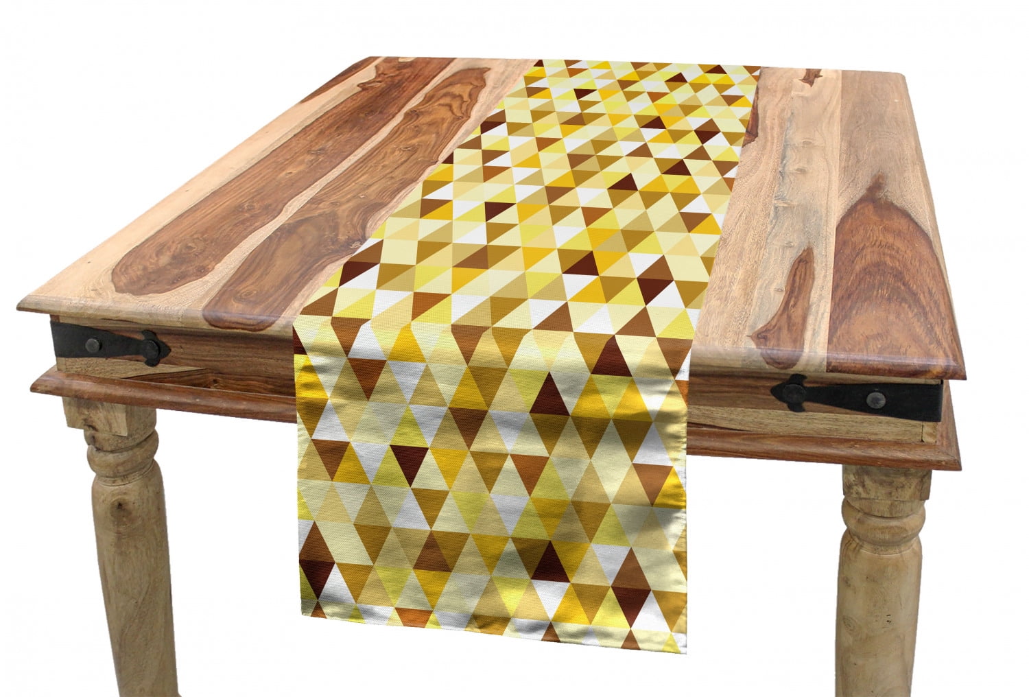 Abstract Table Runner, Triangle Pattern with Rhombus Shape Geometric ...