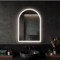 Gianna 24"x32" Smart LED Bathroom Mirror with Anti-Fog, Dimmable Front ...