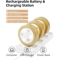 EZVALO 6 Pack Picture Lights with Charging Station, 2000mAh ...