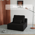 Modern Modular Sectional Sofa - Oversized Boucle Floor Couch Set ...