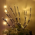 4 Pack Decorative LED Lighted Branch Lights Battery Operated Artificial ...