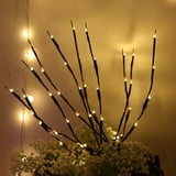4 Pack Decorative LED Lighted Branch Lights Battery Operated Artificial ...