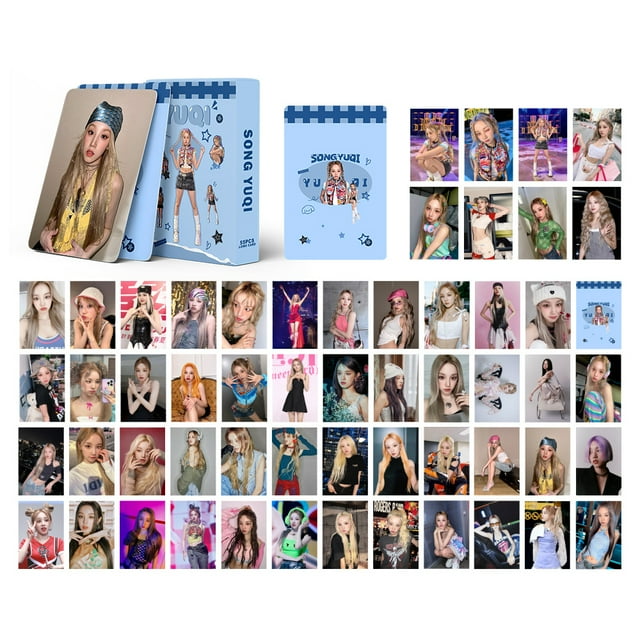 YUQI 55Pcs LOMO Cards Set -(G) I-DLE YUQI SOLO Album Poster Mini ...