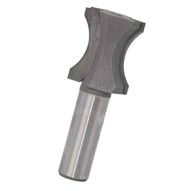 1.2-inch or 1.4-inch shank woodworking router bit. Half-round metal ...