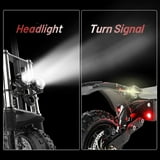 72V 6000W Off-Road Electric Scooter, 55MPH, 11 Inch Wheel, Hydraulic ...