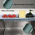 Sink Storage Rack Holder Tray- Dish Cloth Hanger Sink Caddy Drainer ...