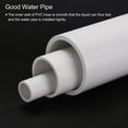 PVC Rigid Round Pipe 10mm ID 12mm OD 9" Length White High Impact for Water Pipe, Crafts, Cable ...