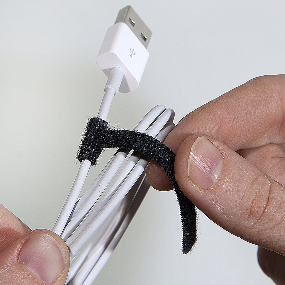 Rip-Tie Long Mini 1/4" x 5-1/2" 56 Pack Black - Walmart.com