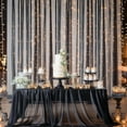 TETOU 10x10ft Tulle Backdrop Curtain with Lights String, Sheer Backdrop ...