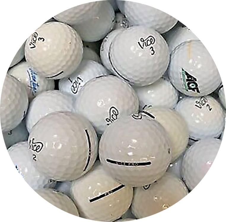 Lost Golf Balls Pre-Owned Vice Mix Golf Balls 100 Pack Good AAA Quality ...